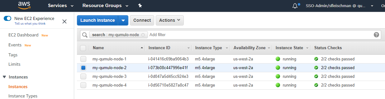 Launch a New Node for an Existing Qumulo Cloud Cluster in AWS