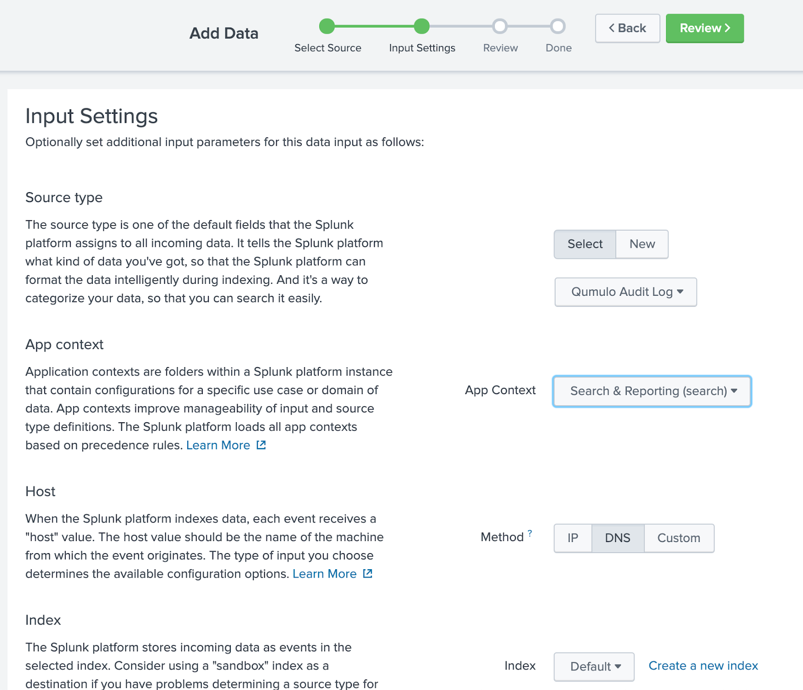 Using Splunk with Qumulo Core Audit Logging