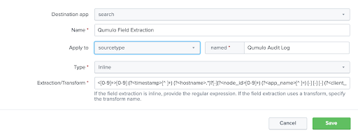 Using Splunk with Qumulo Core Audit Logging